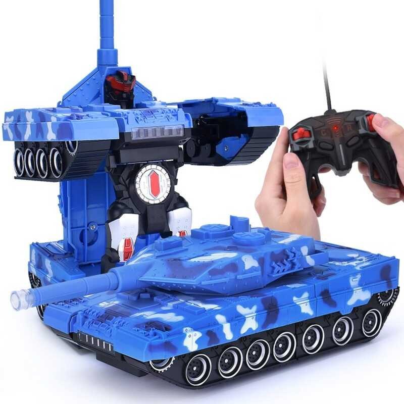 Tank RC Battle Robot Electric Deformable Stunt Military Model Remote ...