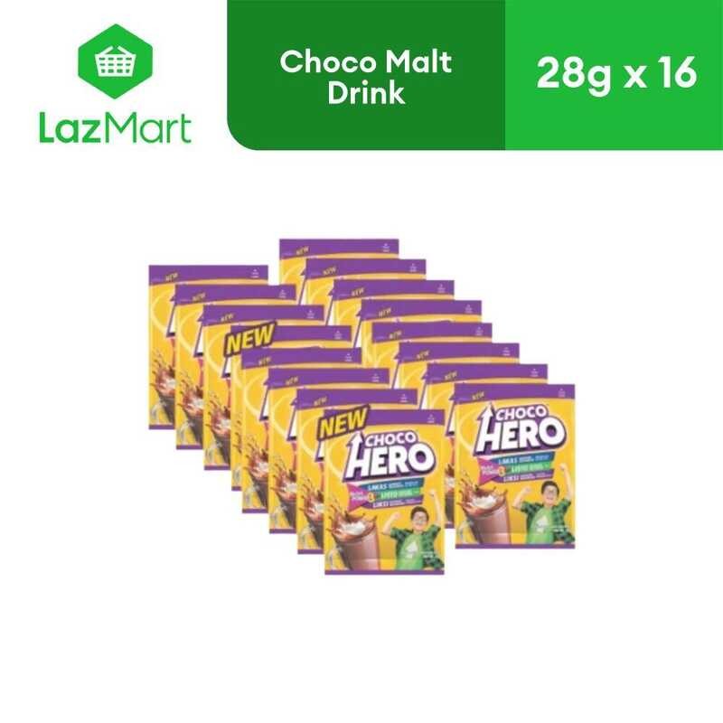 Hero Powdered Choco Malt Milk Drink 28g - Pack of 16 New1 | Shopee ...