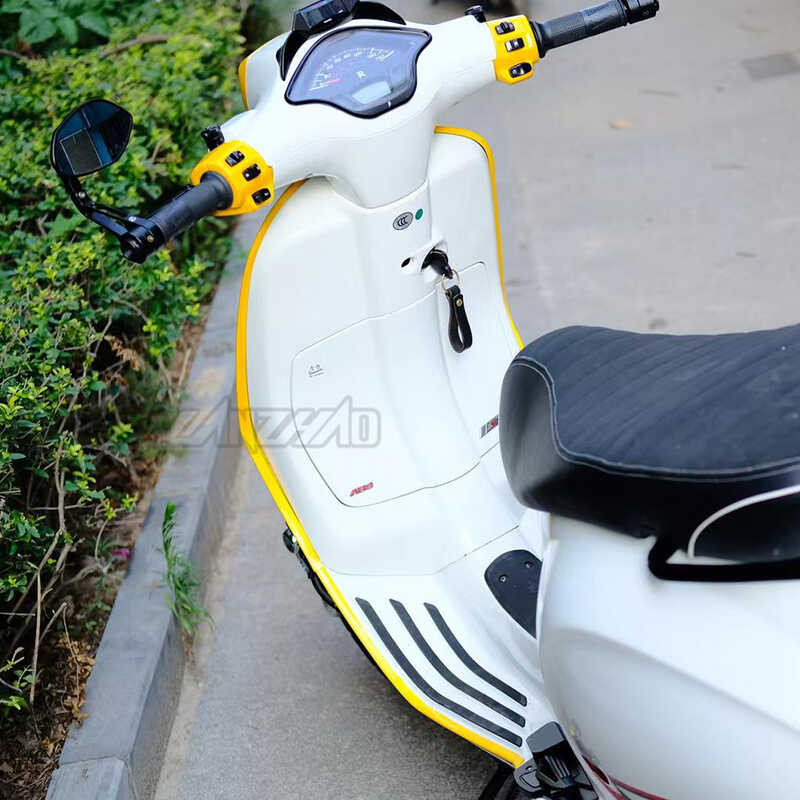 ZXH ABS Motorcycle Body Edge Side Bar Front Step Board Decorator Yellow ...
