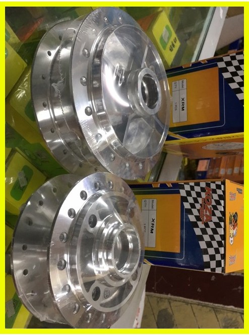 Hub set front disc brake Xrm 110 xrm 125 wave100 wave 125 smash 110 Silver Rear and front ...
