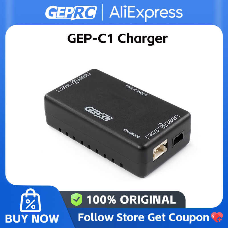 GEPRC 5 Gep-C1 Charger Type-C 1S LIHV Dual Port Gnb27 Ph2.0 Fully ...