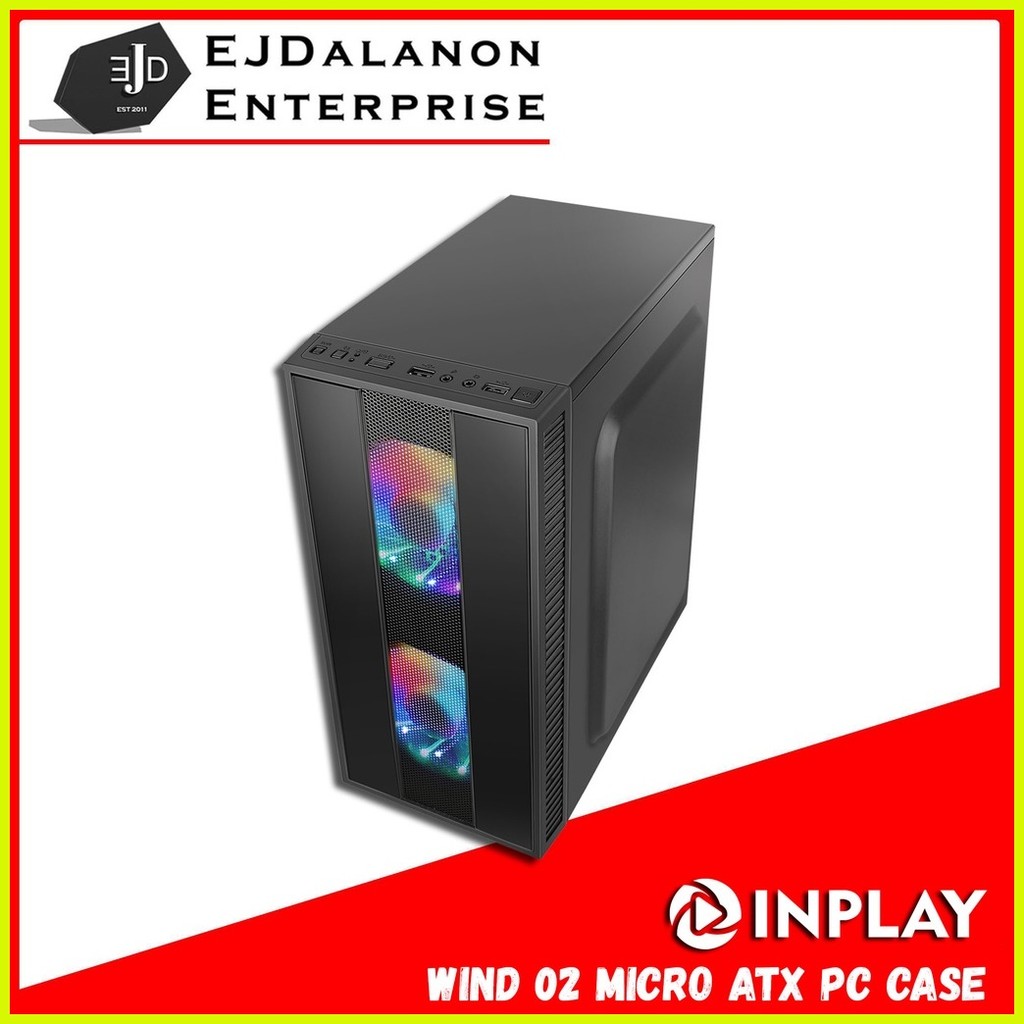 Inplay Wind Series | 01 | 02 | Black Micro ATX Case Acrylic Side Panel ...