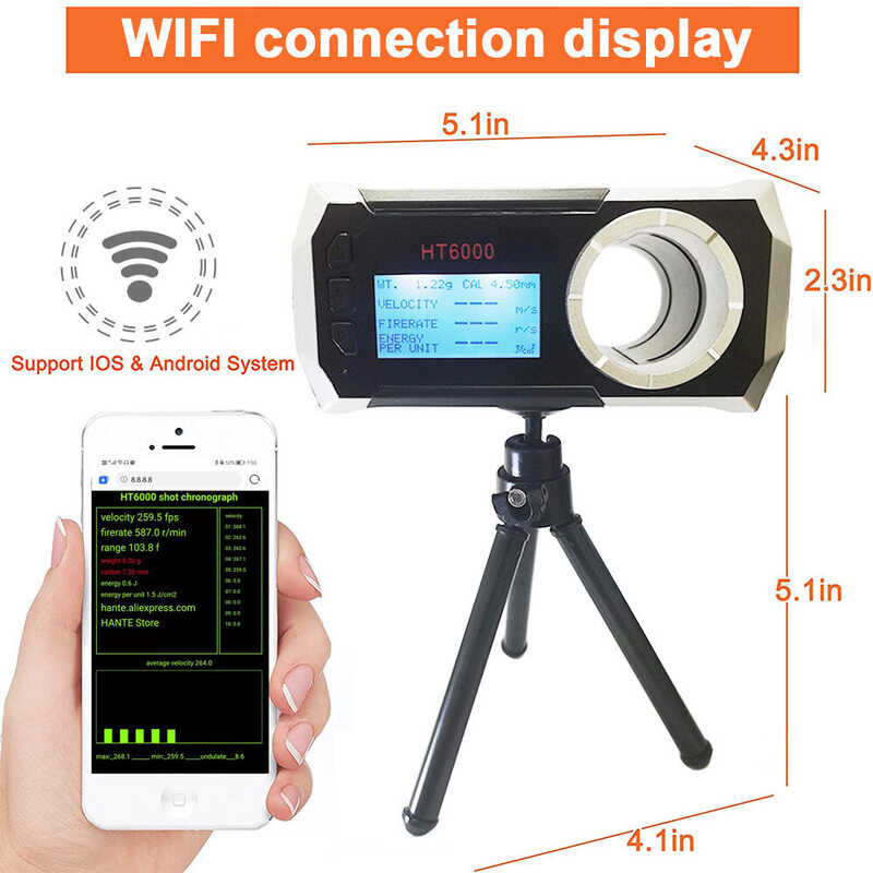Bullet LCD Firing Chronograph Ht6000 Shooting Screen Velome Air ...