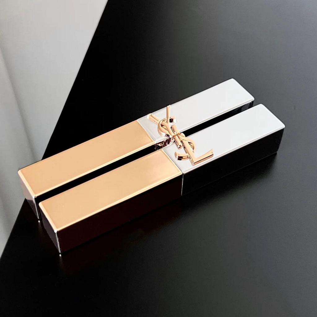 YSL Gold And Silver Lipstick Age Shows Tenderness Matte Texture Limited ...