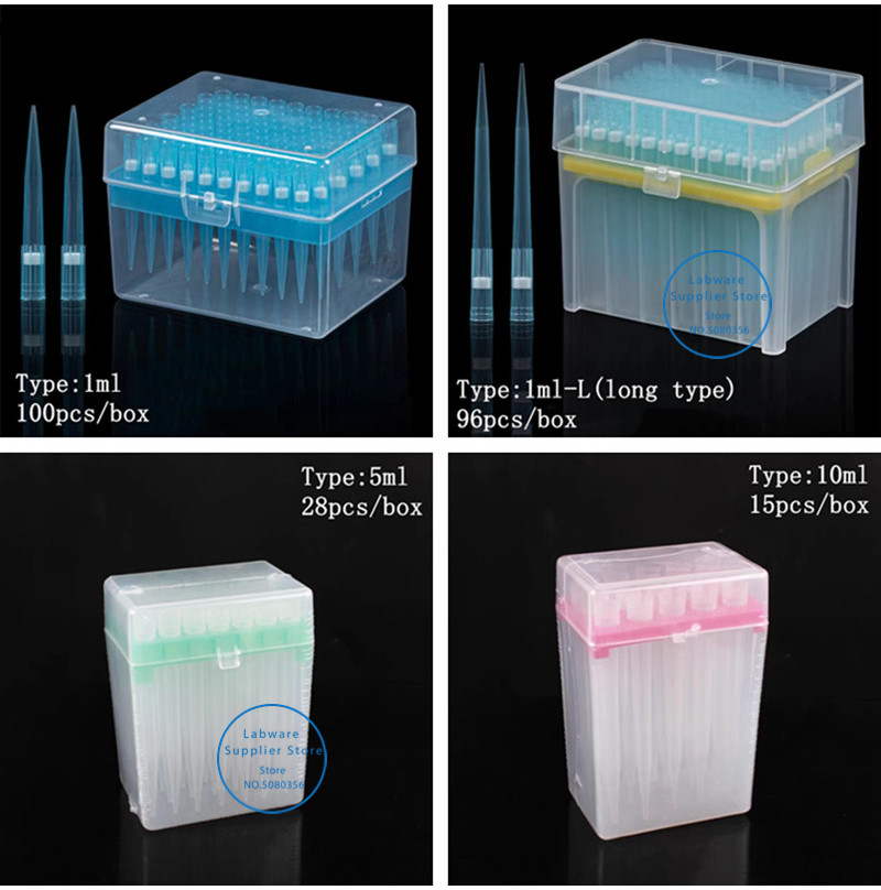1Set Lab 10ul/10ul-L/20ul/50ul/100ul/200ul/300ul/1ml/5ml/10ml Plastic ...