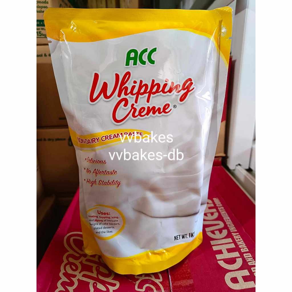 ACC Non-Dairy Cream Paste ACC Whipping Cream 1 kg | Shopee Philippines