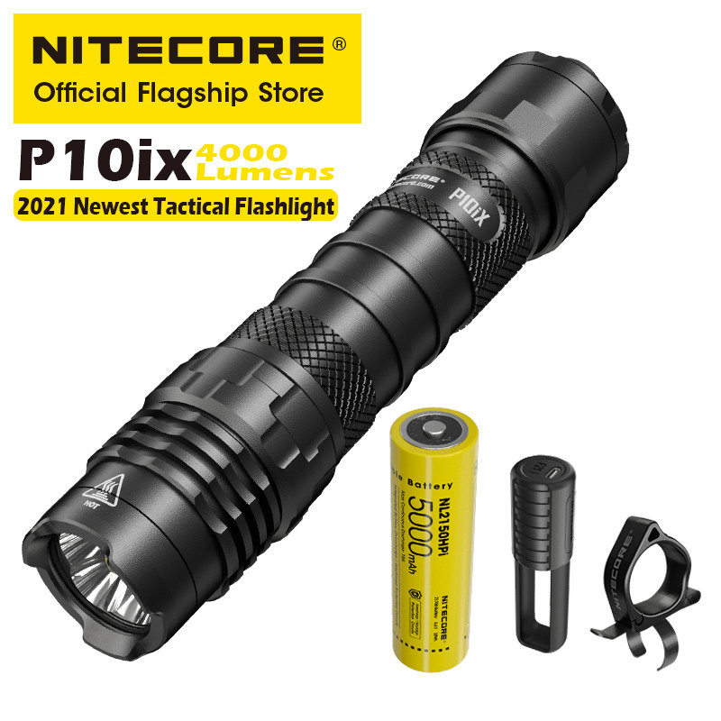 NITECORE P10iX Rechargeable Flashlight Powerful 4000 Lumens USB ...