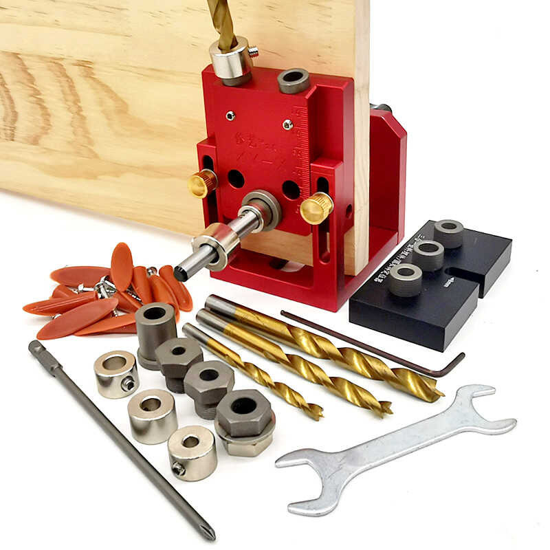 Aluminum Pocket Hole Drill Guide Dowel Jig and Positioning Plate ...