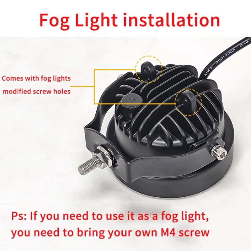 4 Inch Headlights Fog Lamp Round Led Work Light For Niva Uaz 4x4 ...