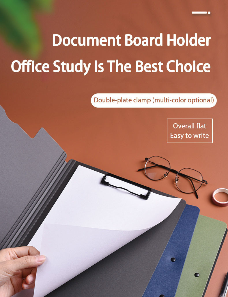 A4 Large Foldable Clipboard with Cover - File Organizer Clip Folder ...