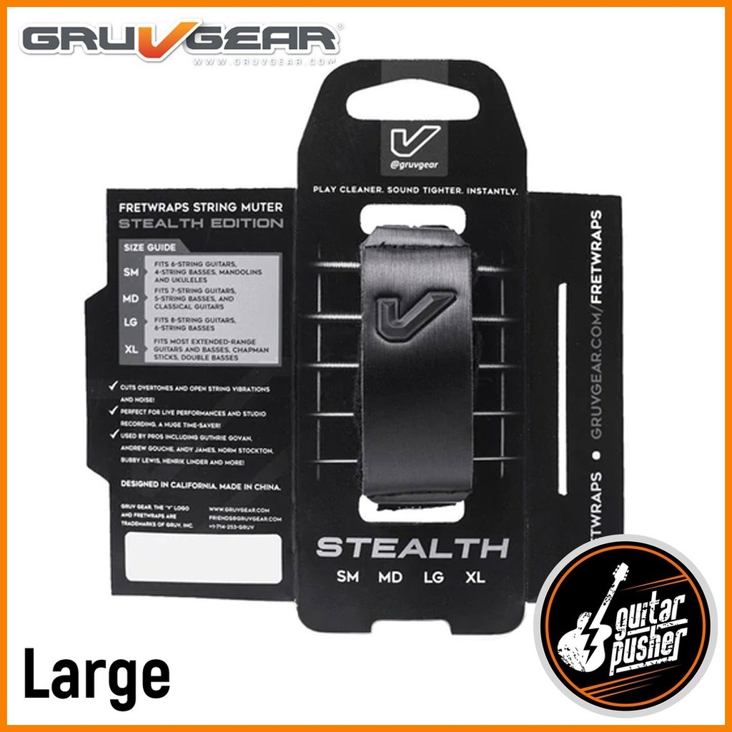 Gruv Gear FretWraps Stealth Edition 1-Pack (Small, Medium, Large ...