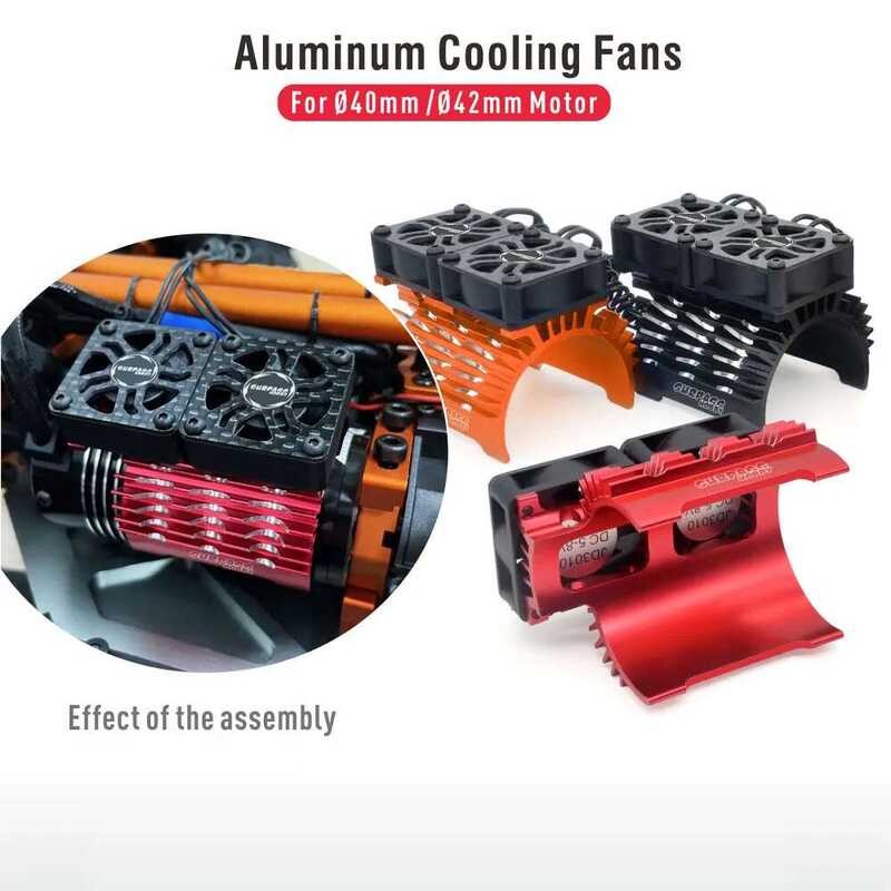 Hobby Surpass Rocket Metal Motor Coog Fan 40Mm Double Cool Fans Heat ...