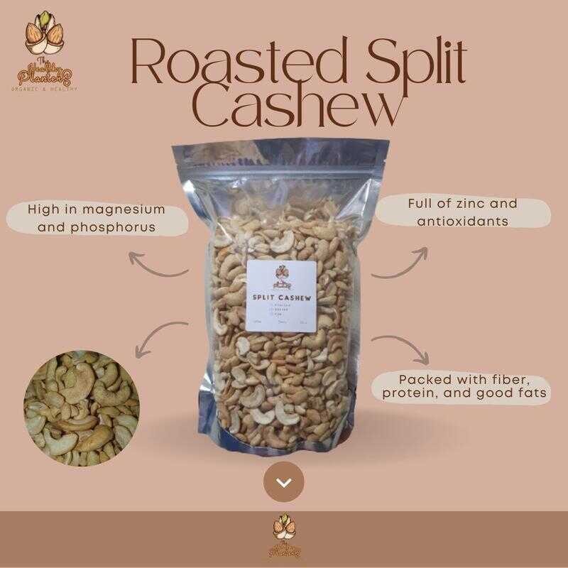 Roasted Split Cashew - Unsalted / Salted ( 1 Kilogram, 500 Grams, 200 ...