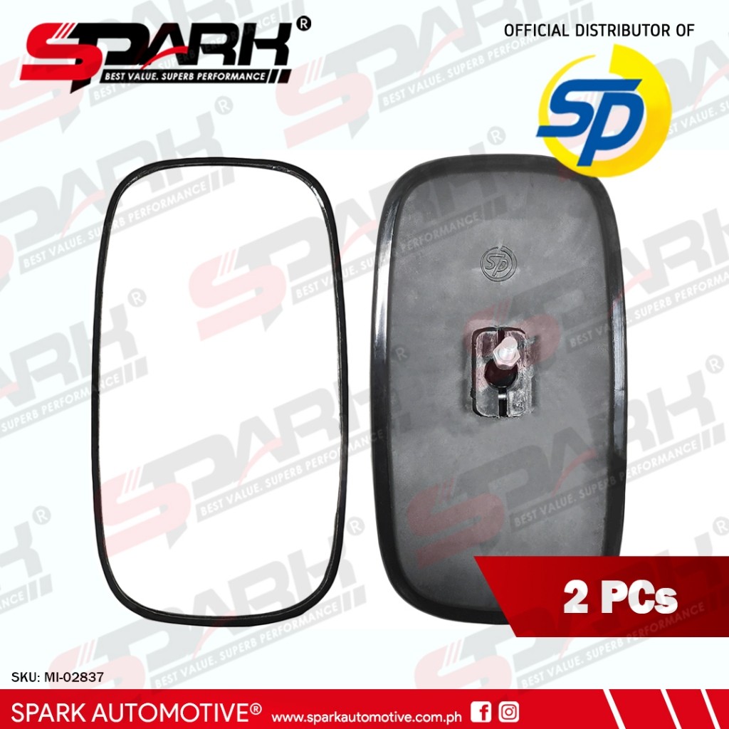 (2 PCs) Mitsubishi FUSO Canter Truck E-036 Side Mirror CURVE AND FLAT ...
