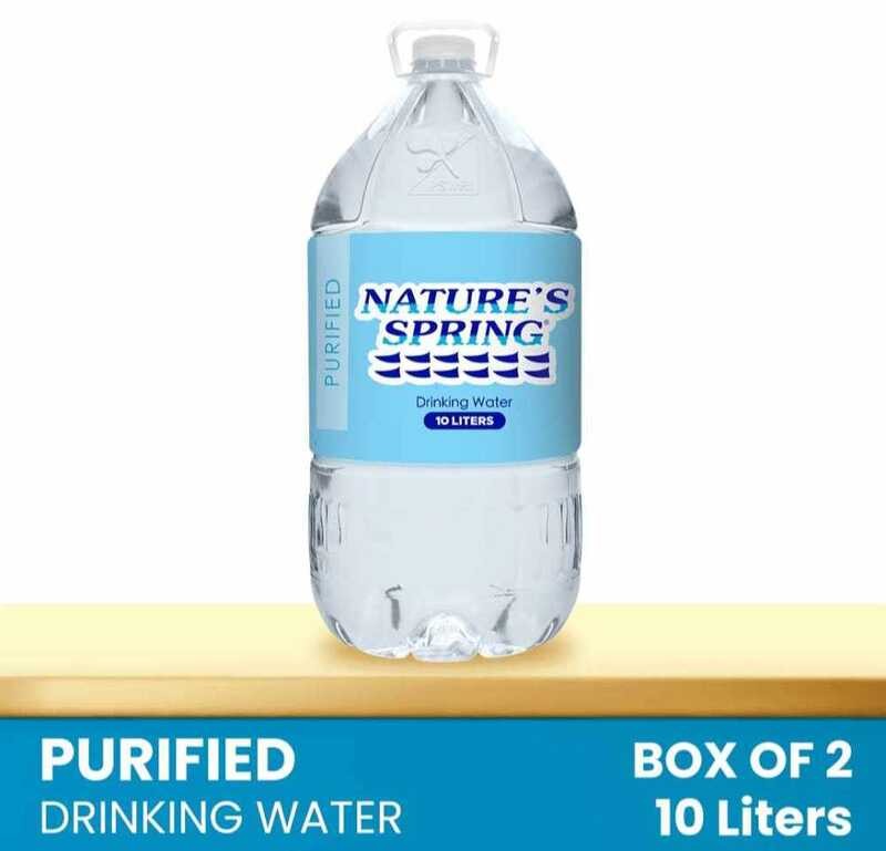 Natures Spring Purified Water 10 Liters (2 Pcs) Ada | Shopee Philippines