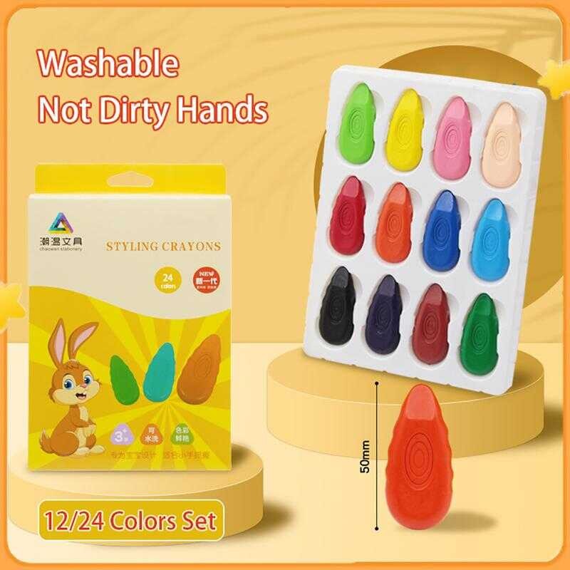 Water Drop Crayon Set For Kids - Non-Toxic 12/24 Colors Painting Art ...