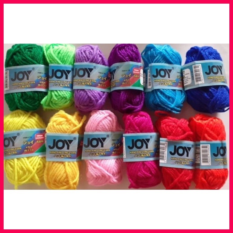 ¤ JOY YARN ASSORTED COLOR IN 1 PACK | Shopee Philippines