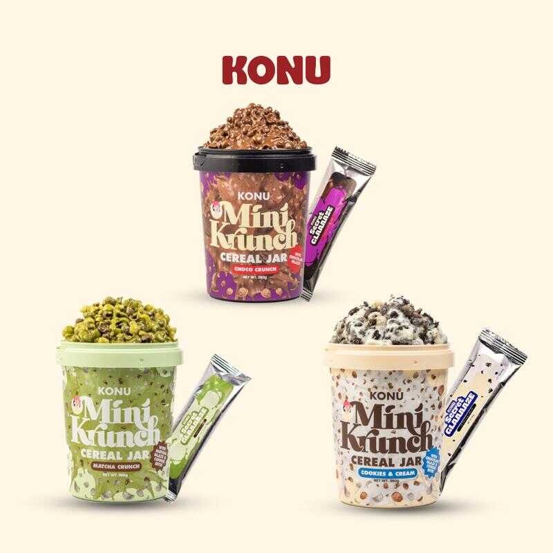 [Secret Glaze] Konu Mini Krunch Cereal Jar Extra Big 360G With Secret ...