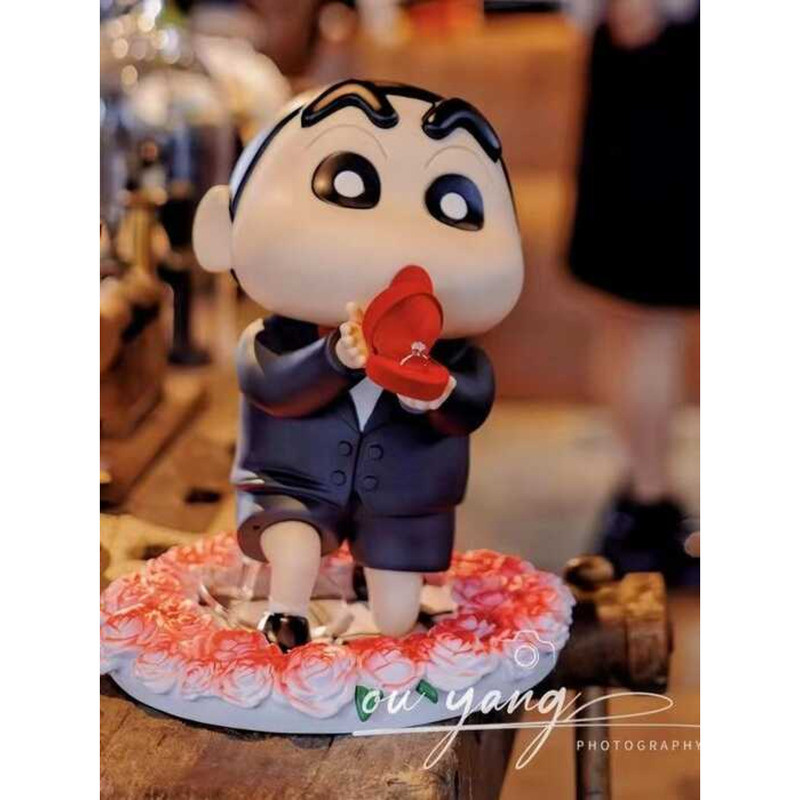 Crayon Shin-Chan Proposal Ring Box Figurine Cute Gift Cartoon Trendy ...