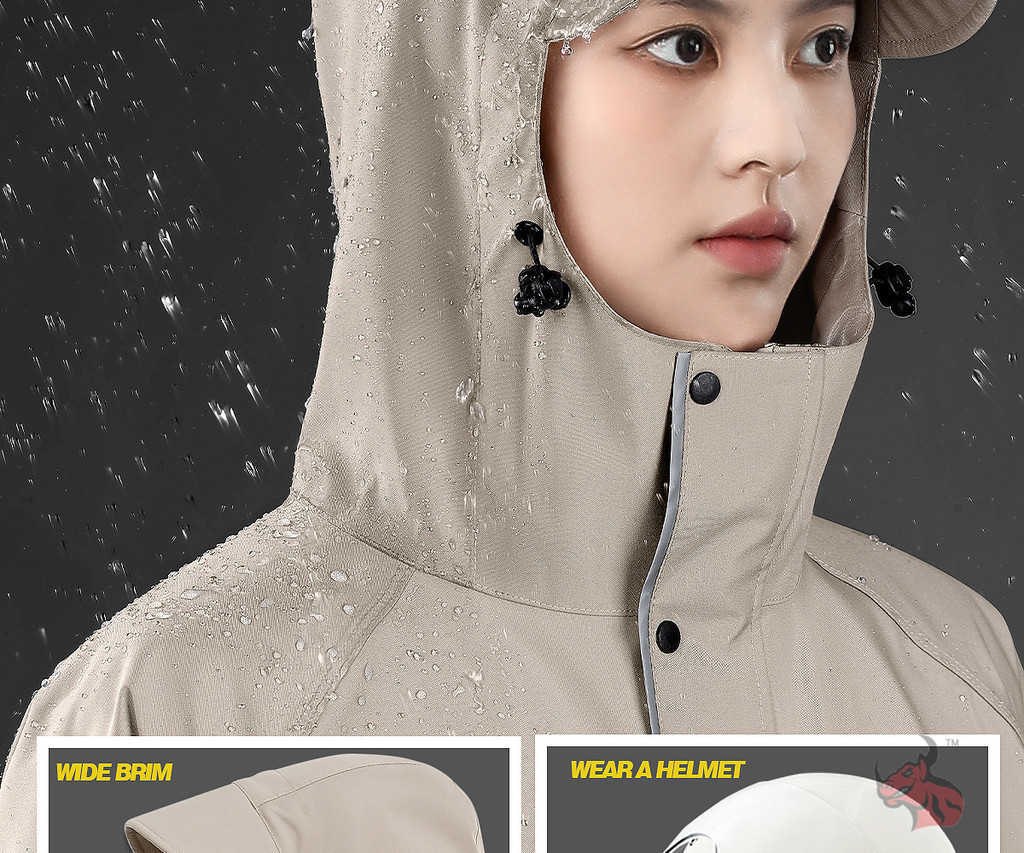 Thickened Adult Waterproof Motorcycle Raincoat Durable Waterproof ...