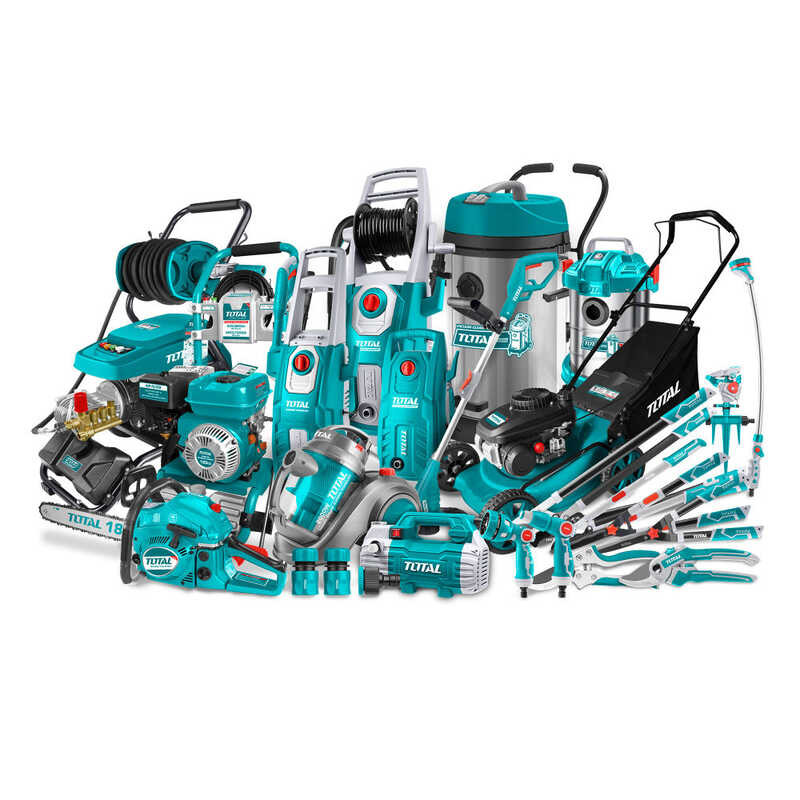 TOTAL Tgt11316 High Pressure Washer 1400W(Carbon Brush Motor)With 1 Set ...