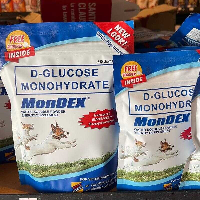 Mondex Dextrose Powder (D-Glucose Monohydrate) For Dogs Cats Birds ...