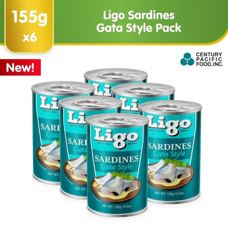 Ligo Sardines Gata Style 155G X6 - Rich In Calcium, Protein And ...