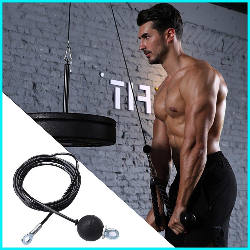 Gym Cable Wire Rope Adjustable 3M Cable Heavy Duty Steel Replacement ...