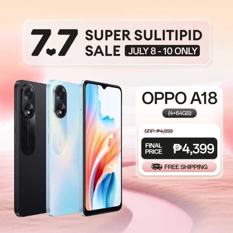 [NEW] OPPO A18 Smartphone + hanggang 4GB Extended RAM, 128GB / 64GB ROM ...