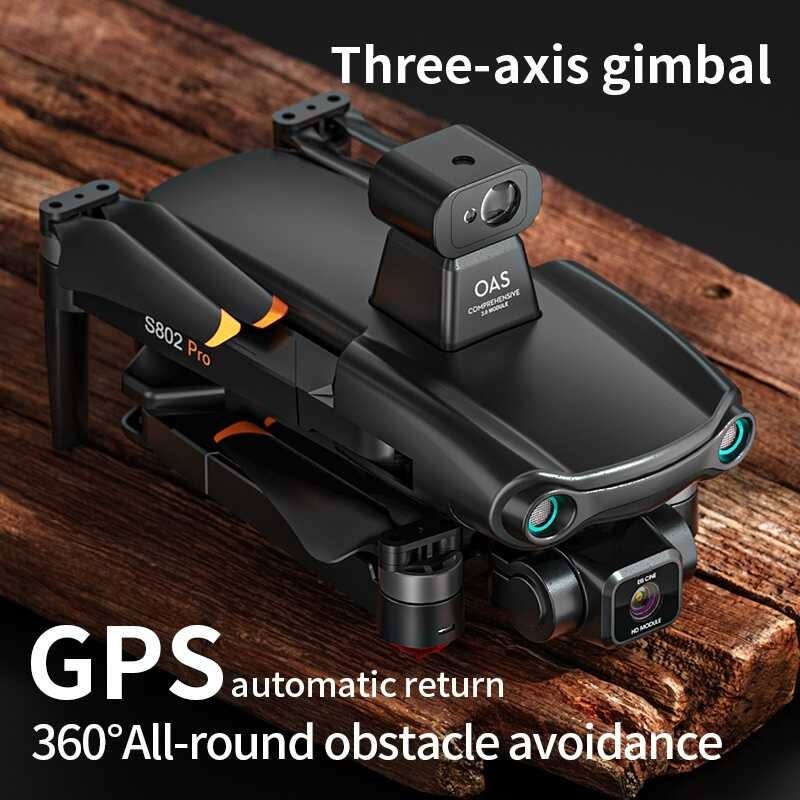 S802 Drone Professional 3-axis Gimbal HD Dual Cameras EIS Anti-shake ...