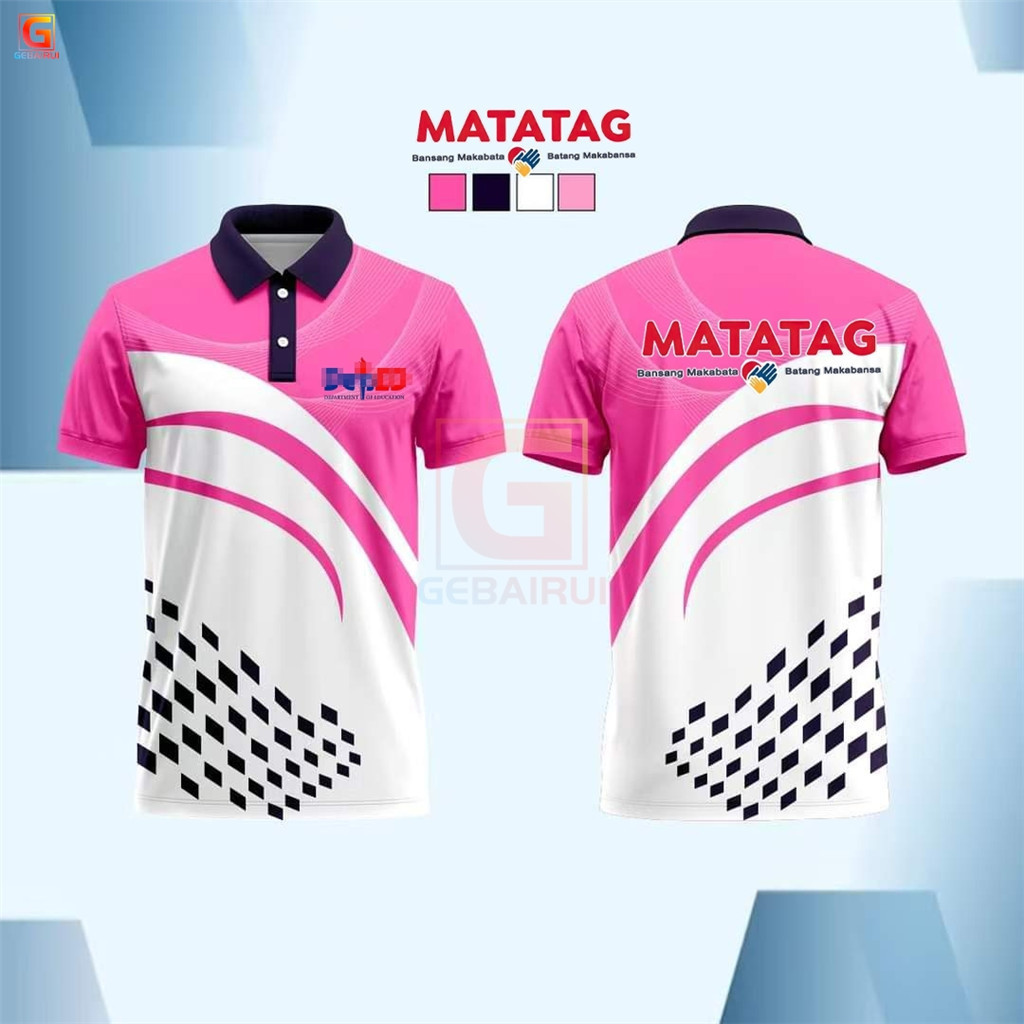 Light Red Uniform Full Sublimation Unisex Polo shirts For Man and Woman ...