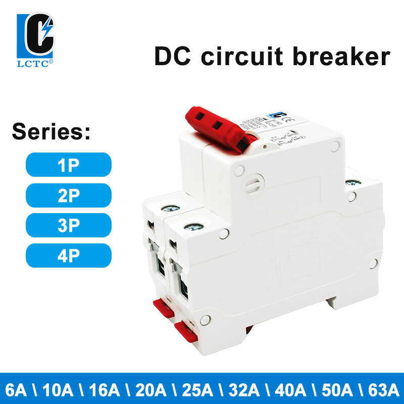 1P 2P Dz47 3P 4P 500V Solar Mini Circuit DC Breaker Battery Switch 6A/10A/16A/32A/50A/63A Din ...