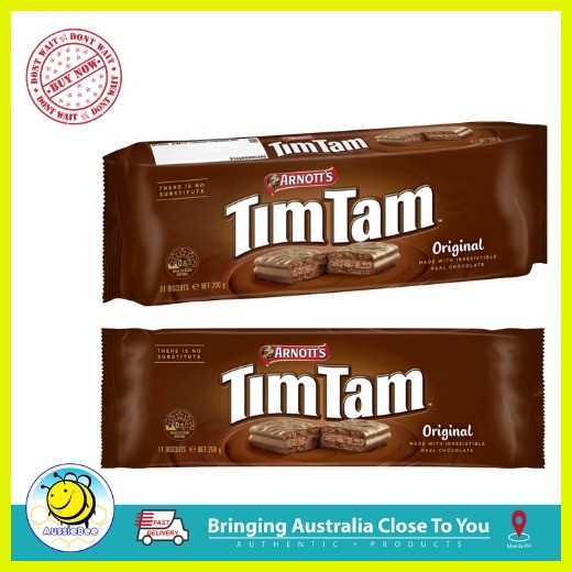Arnott's Tim Tam Original Chocolate Biscuits 200g (OCT 2024) | Shopee ...