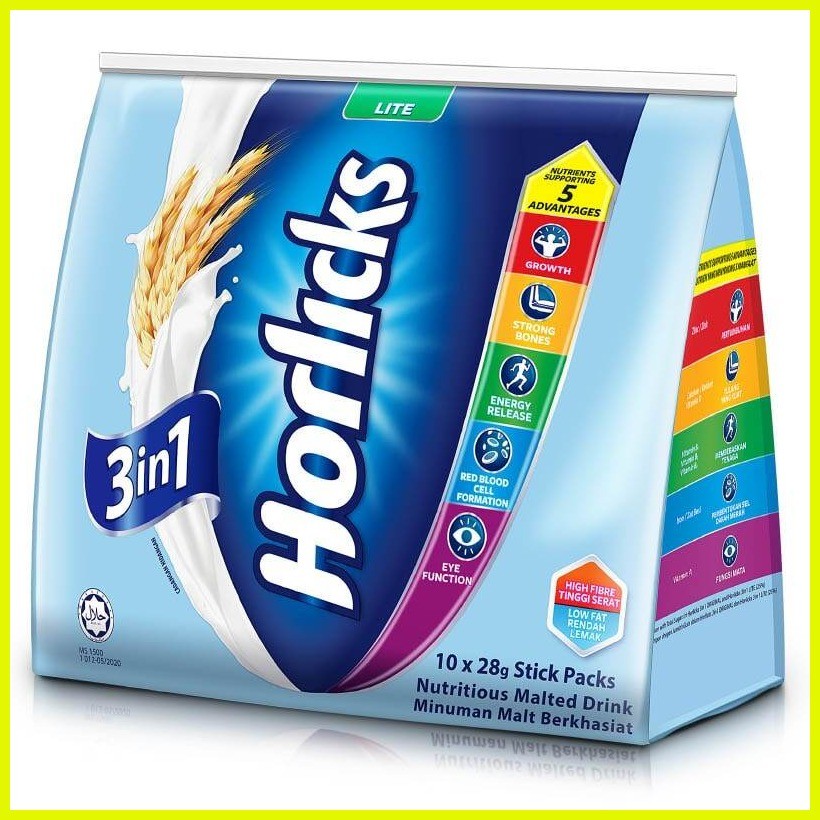 Horlicks 3-in-1 Nutritious Malted Drink 3-in-1 (3 Formulas To Choose ...