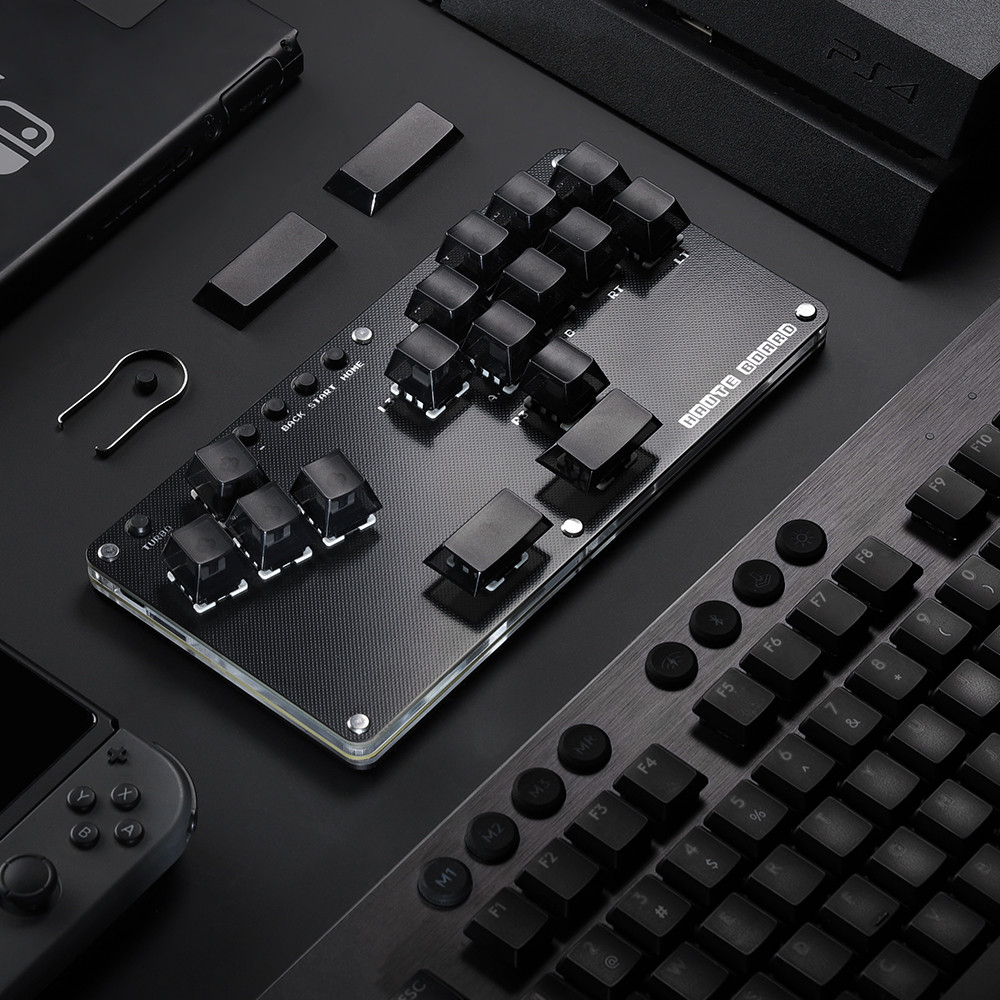 Haute42 Fightstick Hitbox Leverless Controller Mini Stickless Arcade ...