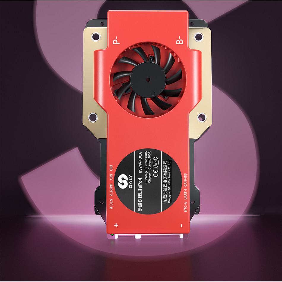 Daly Smart BMS Lifepo4/Li-ion Battery FAN 4s 12v 8s 24V 16s 48V 20S 60V ...