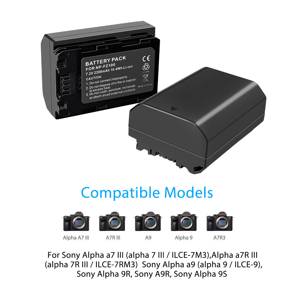 Np-Fz100 PALO NP Fz100 Npfz100 Camera Battery Bateria For Sony Alpha 9 ...