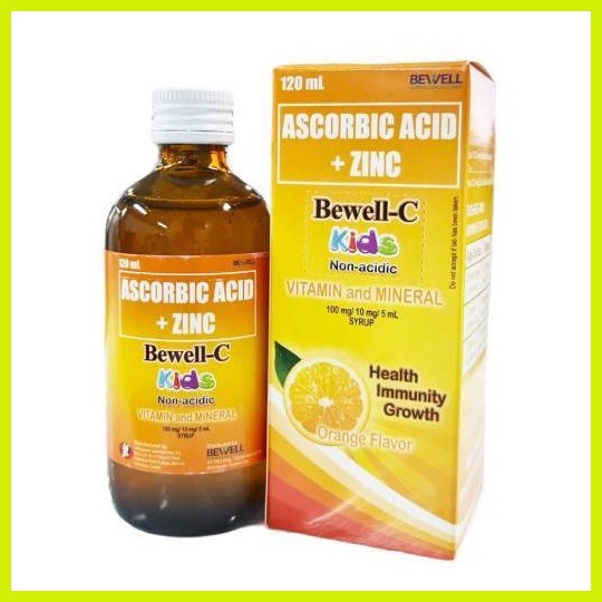 BEWELL C Kids Vitamin C Plus Zinc Syrup 120ml | Shopee Philippines