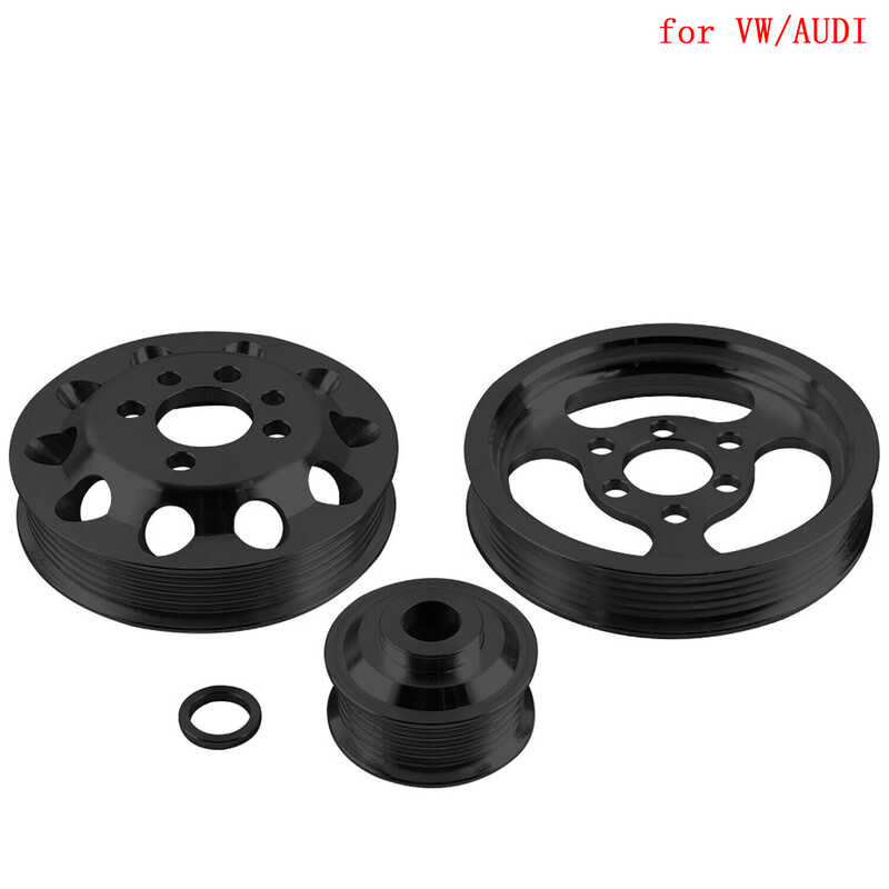 3Pcs Underdrive Crank Pulley Kit Para Sa 1998-05 VW Jetta Beetle Golf ...