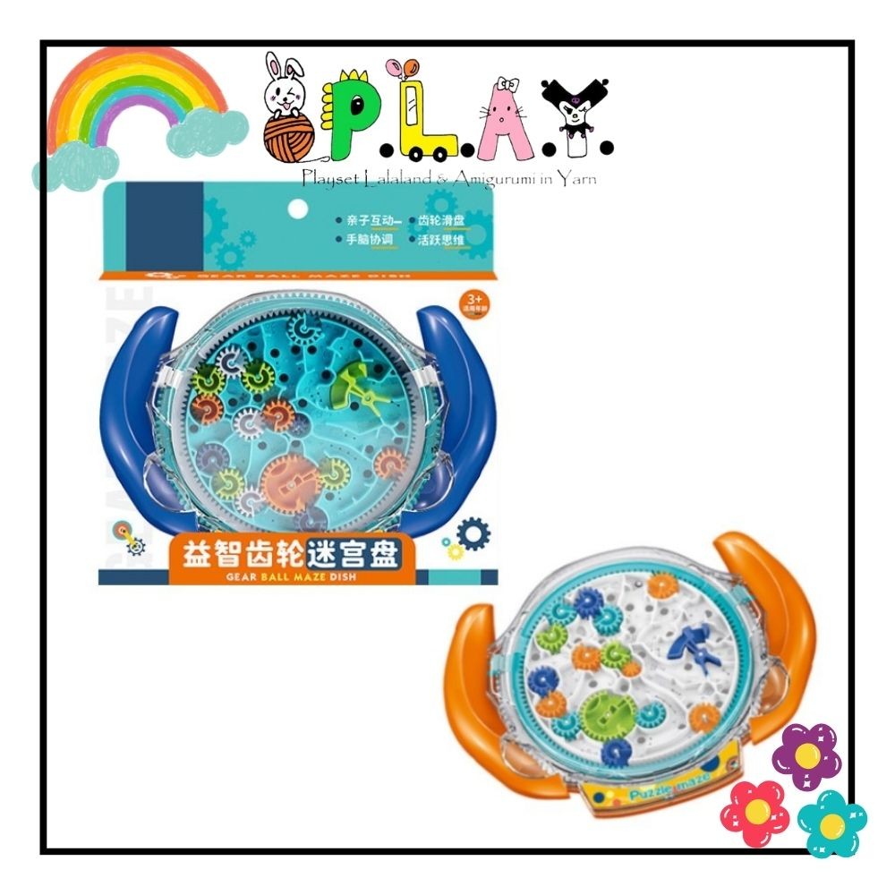 PLAY Gear Ball Maze Dish 3D Maze Puzzle Game Fun Gear Labyrinth Disk ...