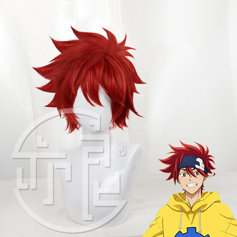 Anime Sk8 Ang Infinity Reki Cosplay Red Men Short Synthetic Hair ...