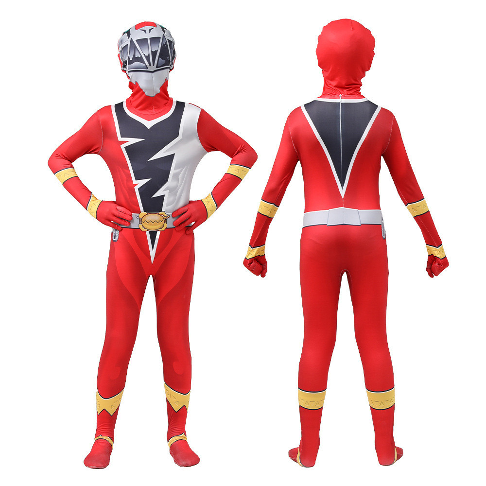 Men Boy Power Superhero Kishiryu Sentai Ryusoulger Cosplay Rangers Kids ...