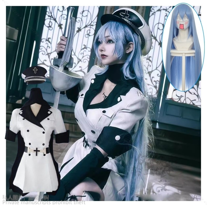 § Anime Akame Ga KILL Cosplay Costume With Hat Soc Wig For Women Full ...