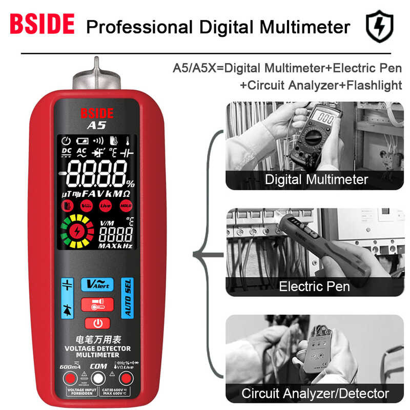 Bside ∮ Professional Digital Multimeter Smart Automatic Multitester