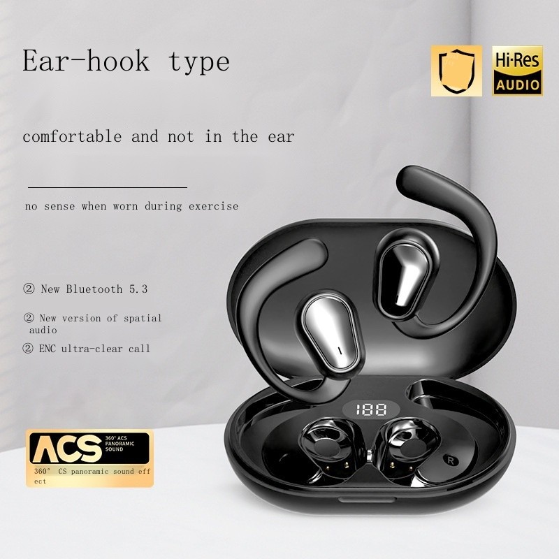 OWS ear-mounted wireless Bluetooth headset, ultra-long battery life ...