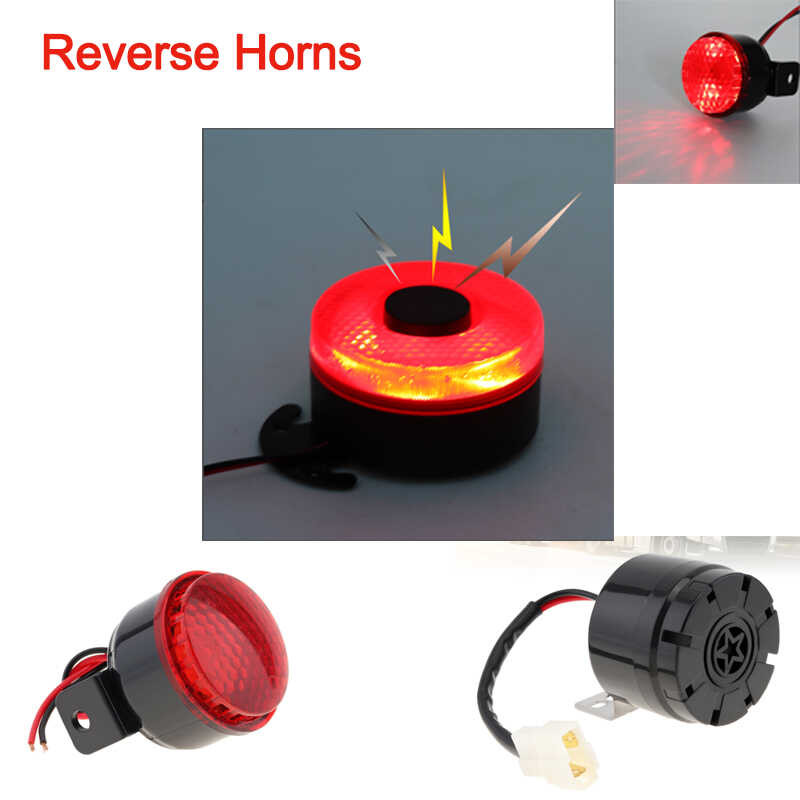 ZXH 12V Reversing Signal Horn Powerful Buzzer Siren Na May Light Alarm ...