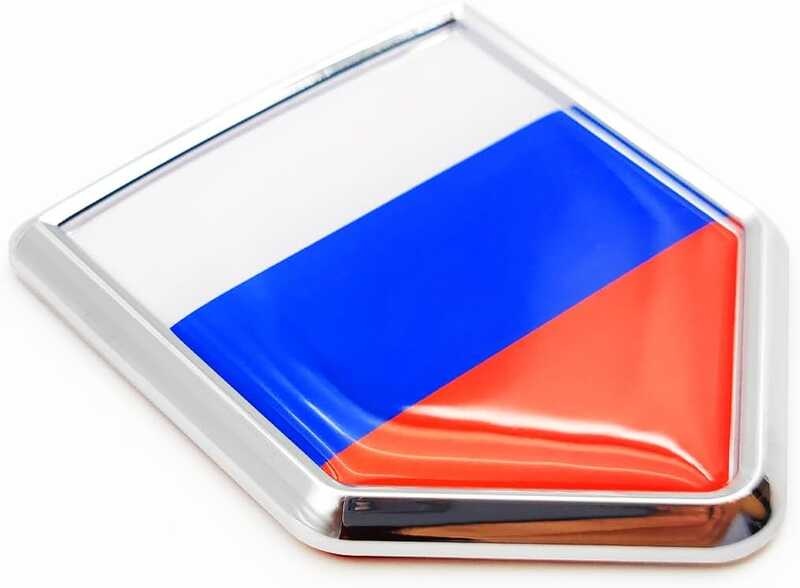 Russian flag Overdecor decal, Russian sticker badge, flag bumper (2 ...