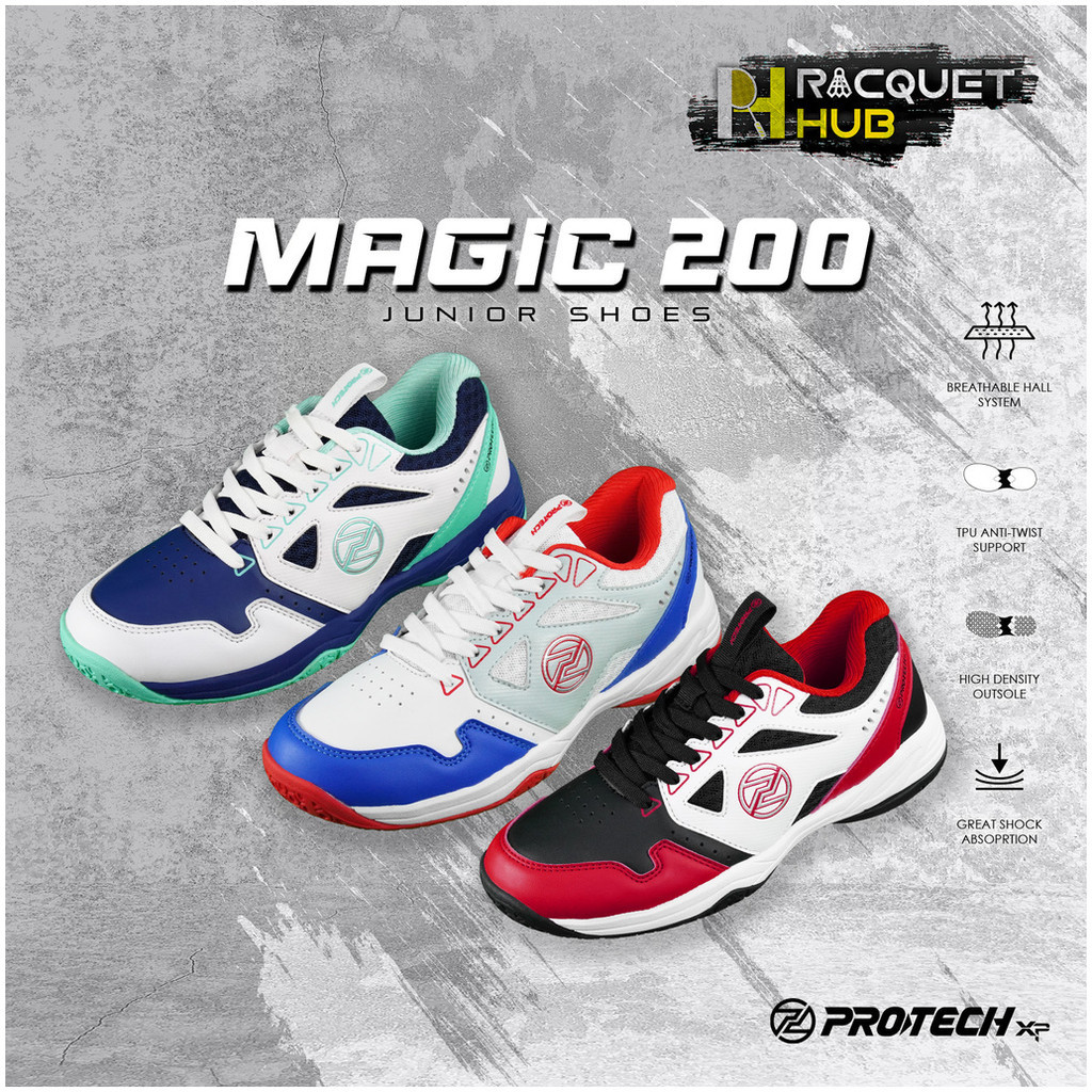 PROTECH Junior Badminton Court Shoes- Magic 200 **EUR 33-39** | Shopee ...