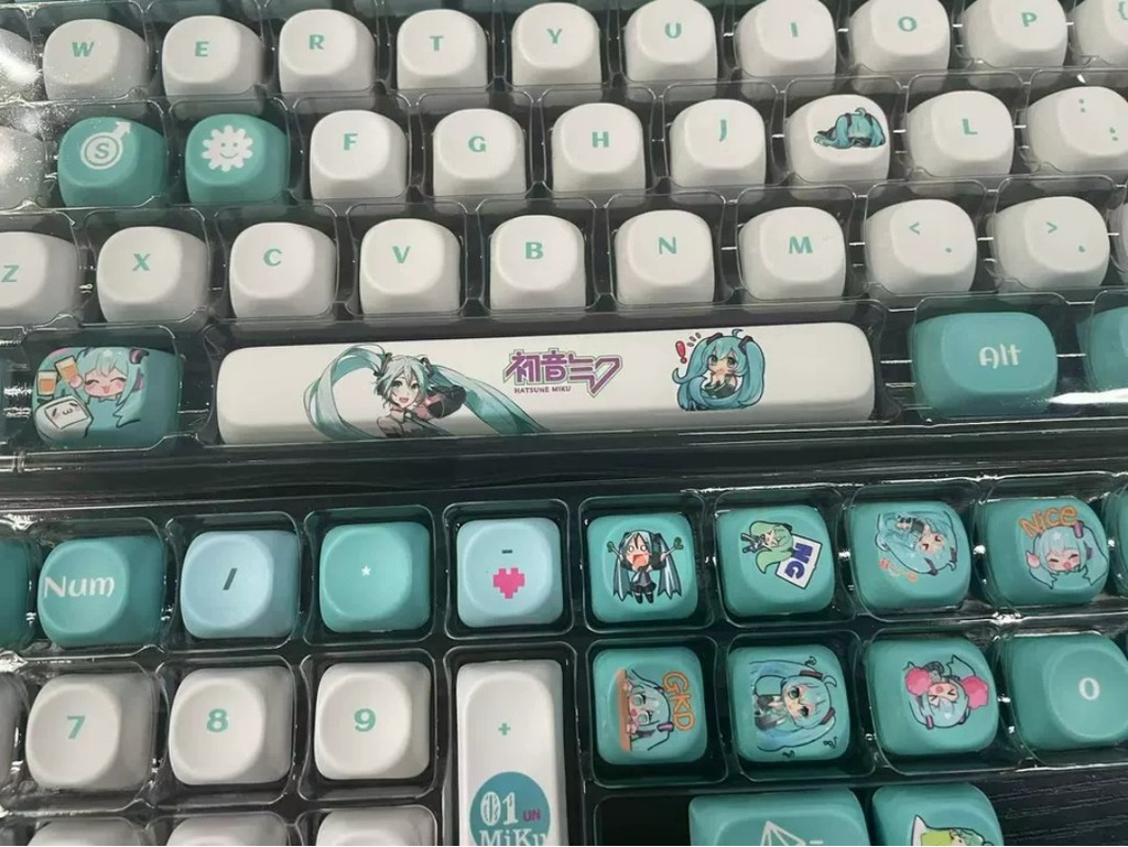 Miku Keycap MOA Profile 116 Keys PBT Dye Sublimation Mechanical ...