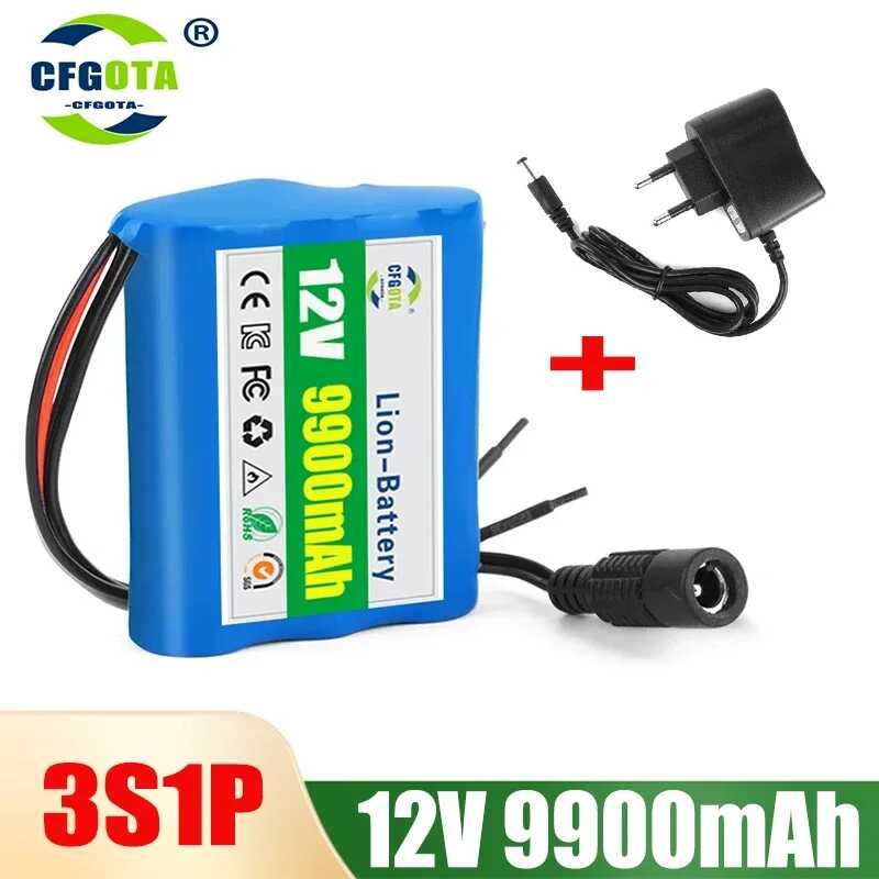 Upgrade 9900Mah 12V Lithium-Ion Battery Pack Para Sa Monitor Ups CCTV ...